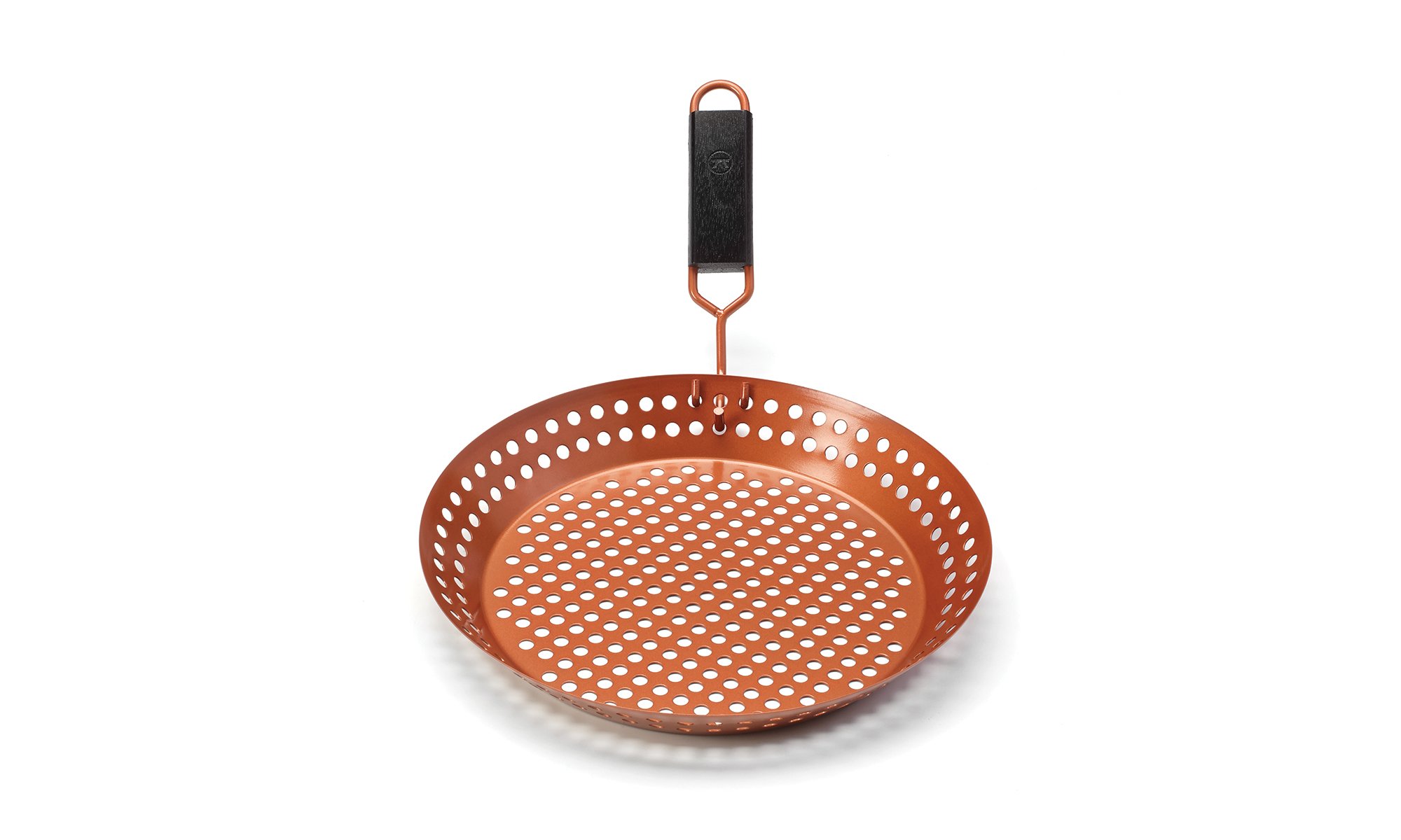 Outset QN77 Grill Skillet with Removable Soft-Grip Handle, Copper Non-Stick