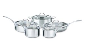 calphalon 10 piece tri-ply cookware set, medium, stainless steel