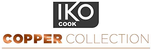 IKO Copper Ceramic Nonstick Frying Pan, Dishwasher Safe skillet, Soft Touch Handle Cookware