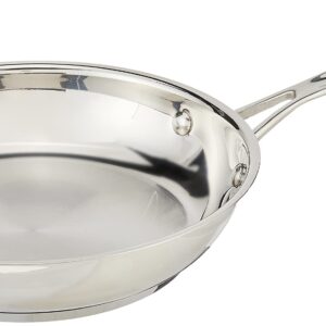 Cuisinart 722-24 10-Inch Chef's-Classic-Stainless-Cookware-Collection, Open Skillet & 722-20 8-Inch Chef's-Classic-Stainless-Cookware-Collection, 8", Open Skillet