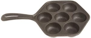 norpro cast iron stuffed pancake pan, munk/aebleskiver, 2" / 5cm diameter, black