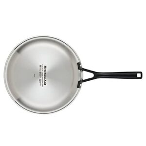 KitchenAid Polished Stainless Steel Frying Pan Set/Skillets