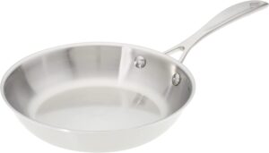 american kitchen - 10 inch stainless steel skillet & frying pan, made in america