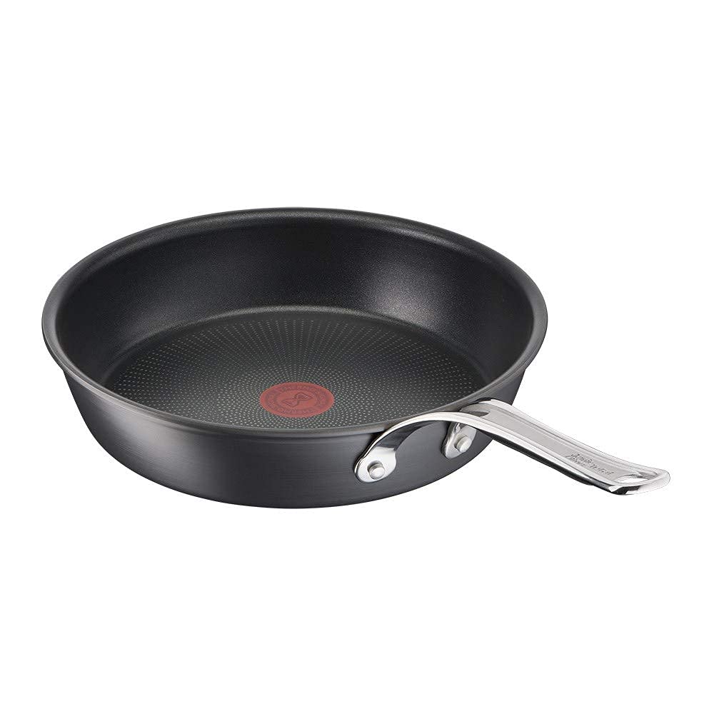 Tefal Jamie Oliver Cook’s Classics Frying Pan, 28cm, Non-Stick, Oven-Safe, Induction, Riveted Handle, Hard Anodised Aluminium, H9120644, Black