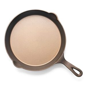 lancaster cast iron lightweight cast iron skillet - 10.5” pre-seasoned frying pan made in usa