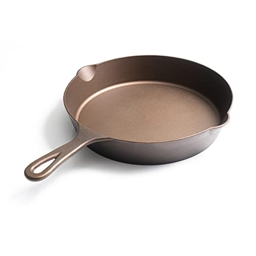 Lancaster Cast Iron Lightweight Cast Iron Skillet - 10.5” Pre-Seasoned Frying Pan Made in USA