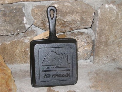 Old Mountain Pre Seasoned 5 x 3/4 Inch Square Skillet