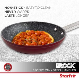 Starfrit The Rock 6.5" Fry Pan w/SS Handle, Red 030242-006-0000