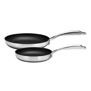 scanpan cs+ 8" & 10.25" skillets, set of 2, silver