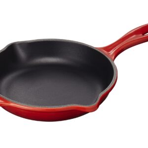 Le Creuset Enameled Cast-Iron 6-1/3-Inch Skillet with Iron Handle, Cherry