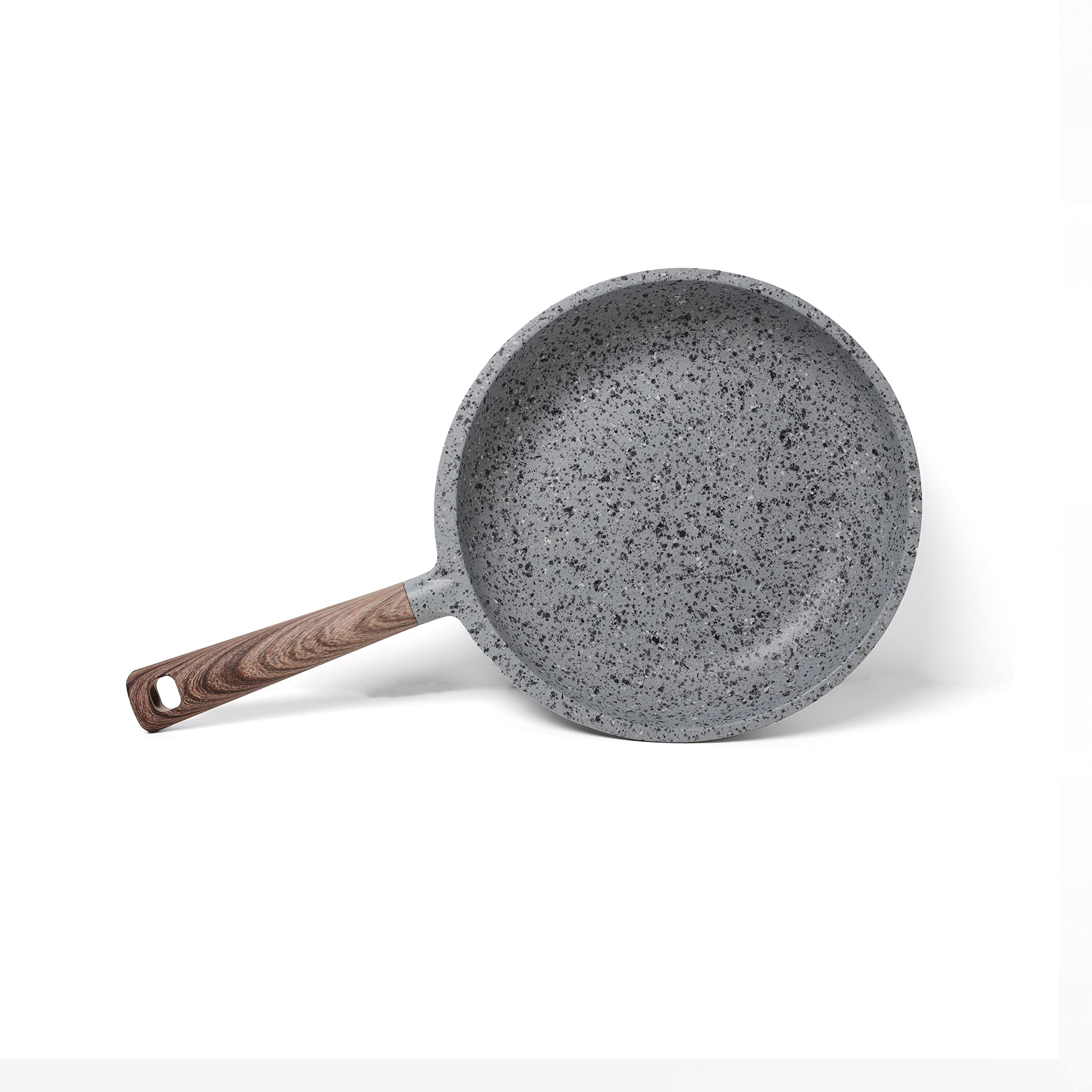 Phantom Chef 9.5" Frypan die-cast Aluminum with Granite Finish | PFOA Free | Nonstick Skillet | Induction Compatible | Egg-Omelet Frying Pans | Cookware Chef's Pan | Dishwasher and Oven Safe (Beige)