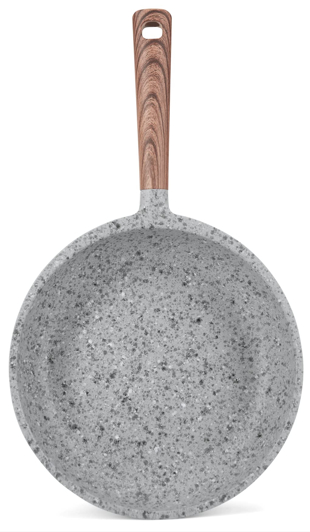 Phantom Chef 9.5" Frypan die-cast Aluminum with Granite Finish | PFOA Free | Nonstick Skillet | Induction Compatible | Egg-Omelet Frying Pans | Cookware Chef's Pan | Dishwasher and Oven Safe (Beige)