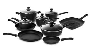 scanpan classic 14 piece cookware set with stratanium nonstick