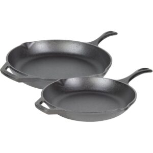 lodge 10 and 12 inch 2 piece skillet set