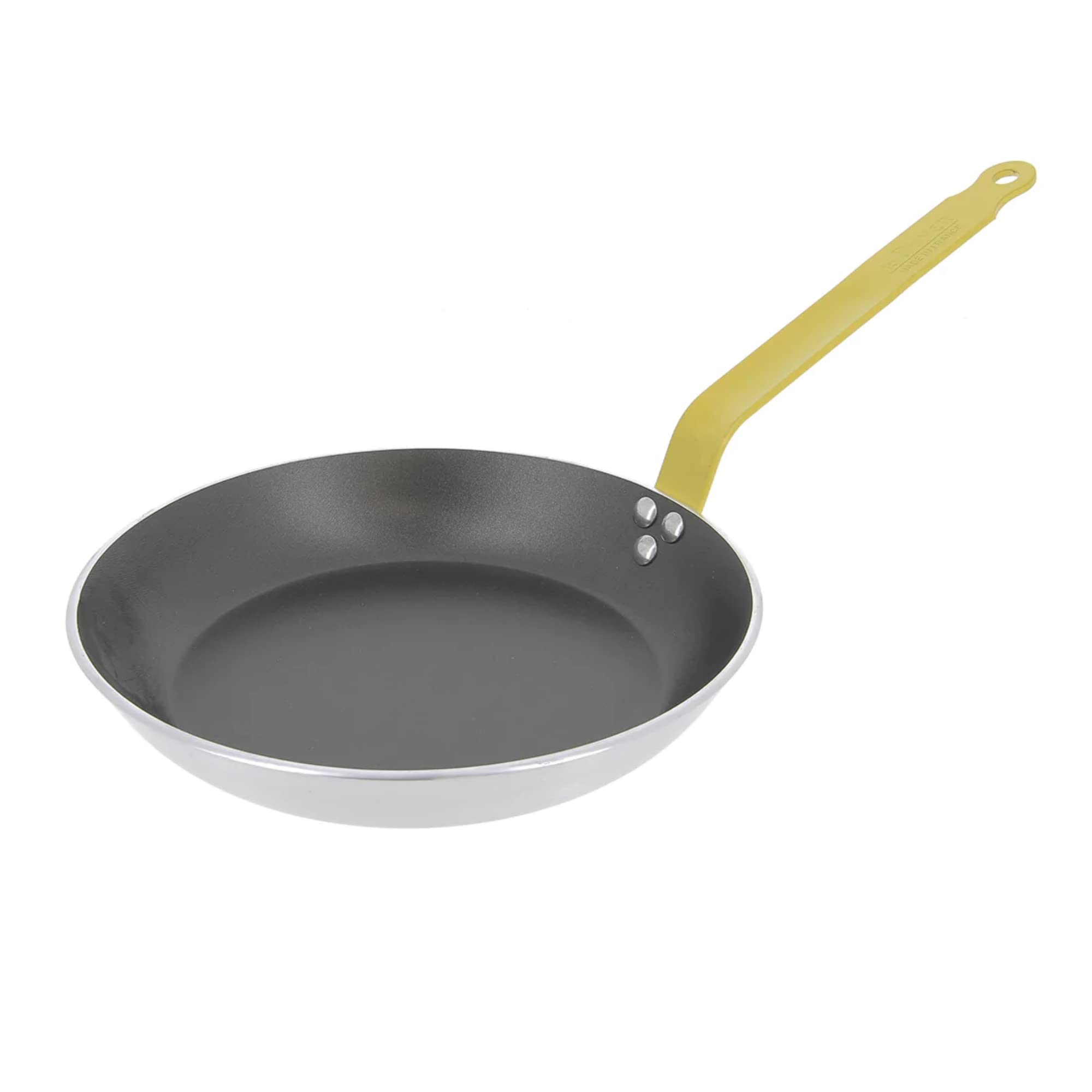 De Buyer CHOC Nonstick Fry Pan - 8” - Yellow Handle for Vegetables - 5-Layer PTFE Coating - Warp & Scratch Resistant - Made in France