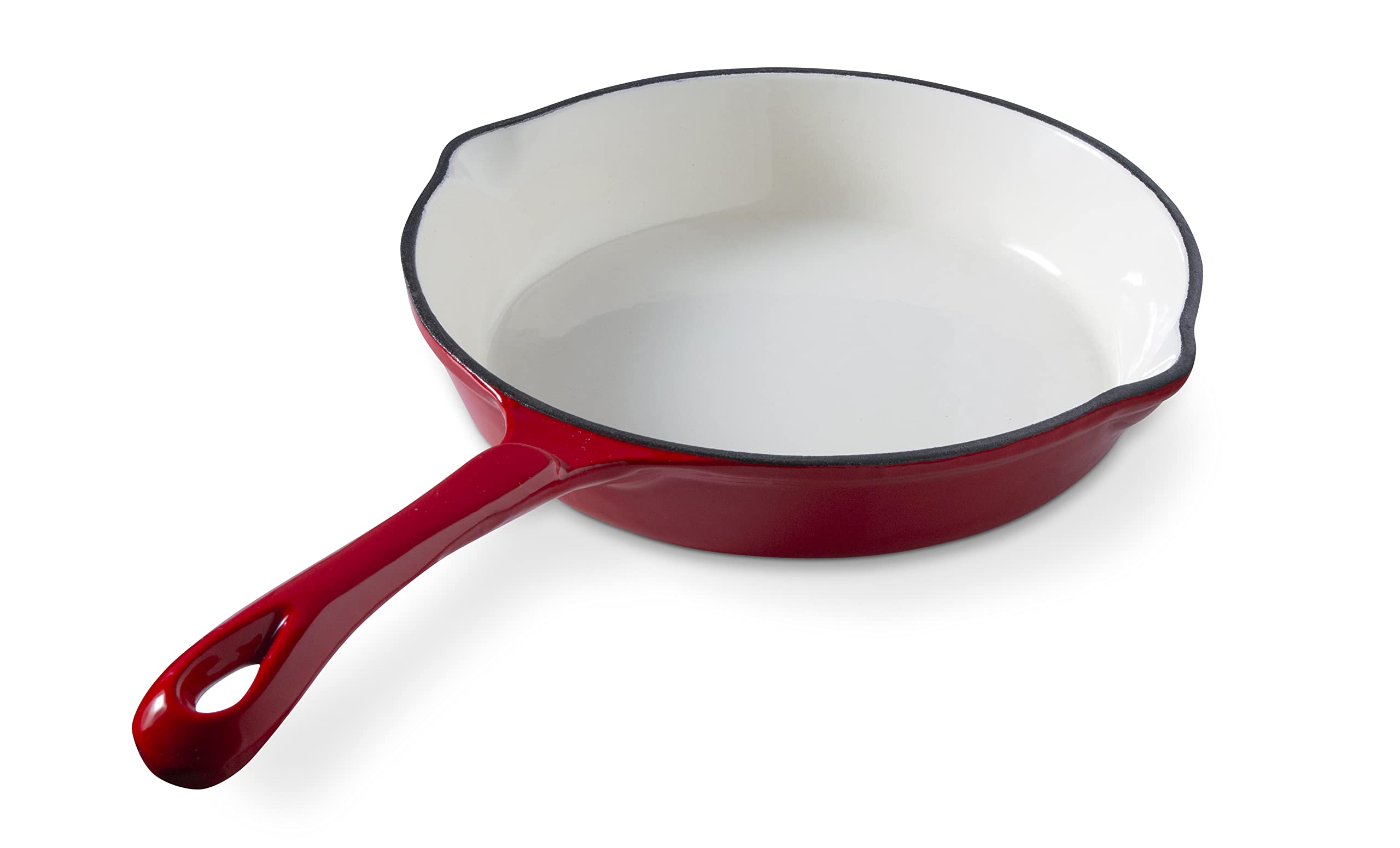 Eternal Living Enameled Cast Iron 8" Fry Pan Red