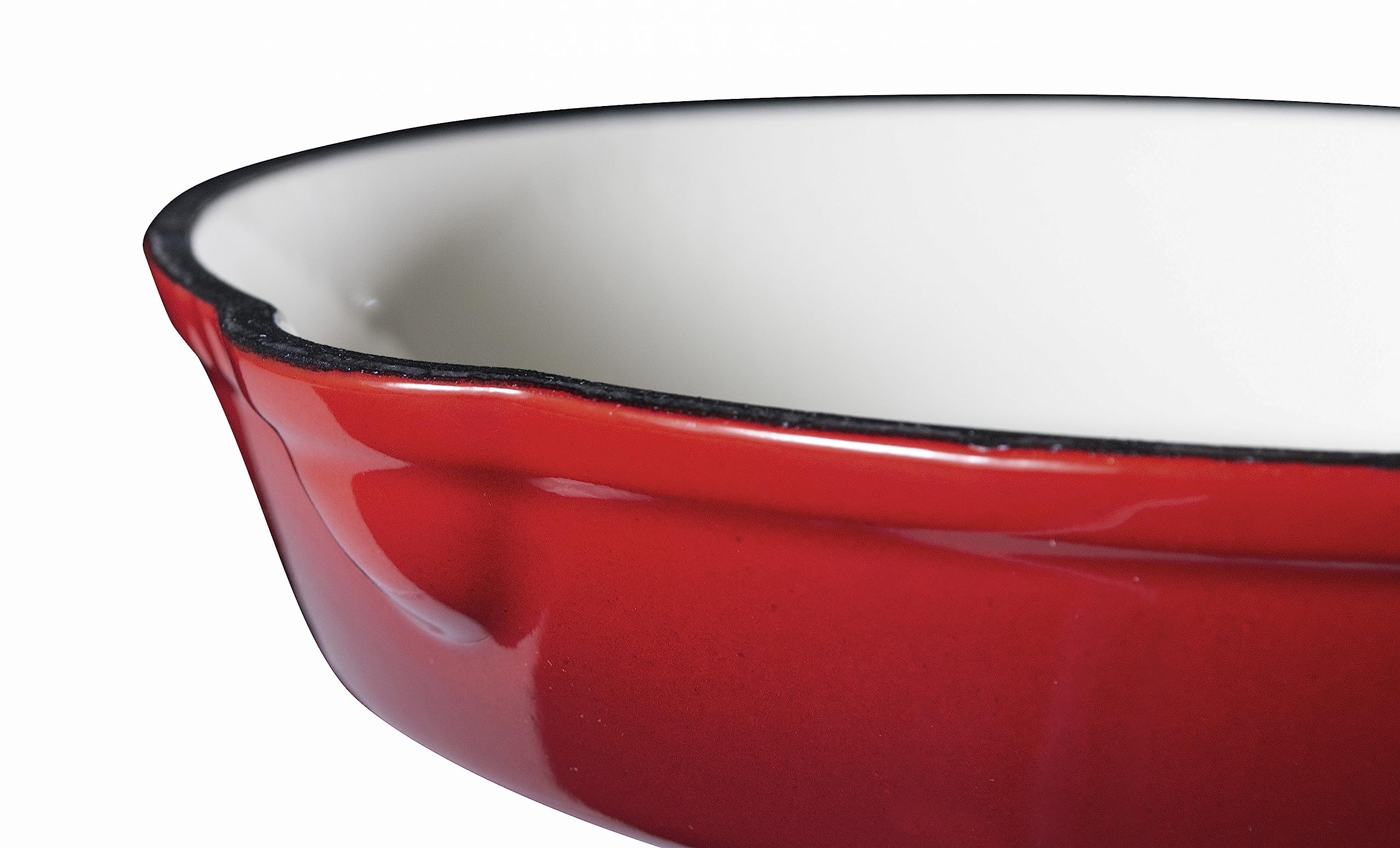 Eternal Living Enameled Cast Iron 8" Fry Pan Red