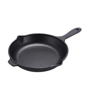 moosse premium enameled cast iron skillet pan for induction cooktop, stove, oven, made in korea, no seasoning required, 9.4” (24 cm)