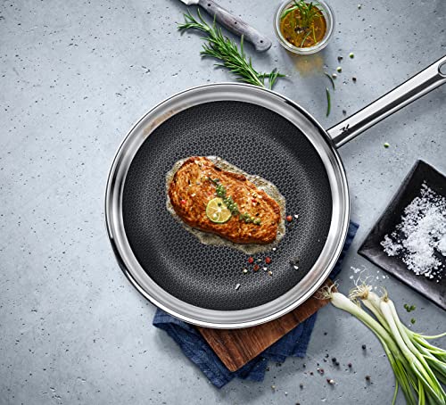 WMF frying pan coated Ø 24cm|black Profi Resist stainless steel handle multilayer material with honeycomb structure suitable for induction hand wash