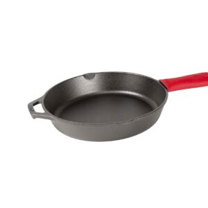 Lodge Cast Iron Skillet with Handle Holder and Pan Scrapers, 10.25-Inch