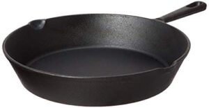 jim beam su set of 3 pre-seasoned cast iron skillet set | heavy-duty construction for superior heat retention & even cooking,6 1/4,7 3/4,9 3/4 , black