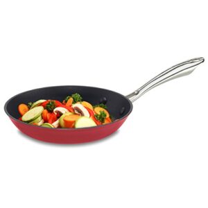 CUISINART CIL22-26R CastLite Non-Stick Cast Iron Fry Pan, 10-Inch Red