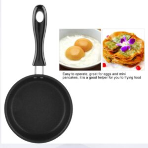 YEmirth Mini Pan for One Egg, 4.7" 12cm Mini Egg Frying Pan with Handle Heat Resistant Non Stick Pot, Portable Camping Cooking Omelet Pan for Gas Stove Induction Hob