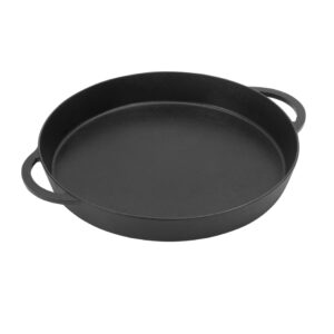 big green egg pre-seasoned cast iron skillet 14"