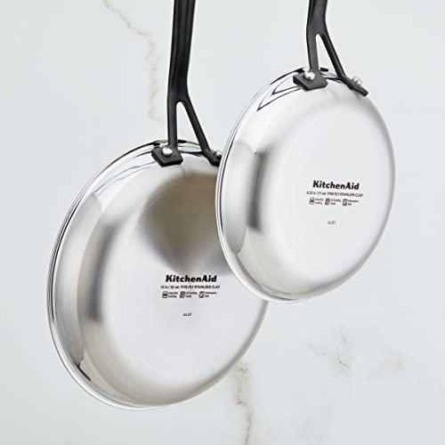 KitchenAid Polished Stainless Steel Frying Pan/Skillet, 10-Inch