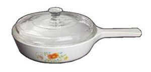 corning ware wildflower menuette pan/skillet w/ lid ( 6 1/2" dia ) ( p-83-b )