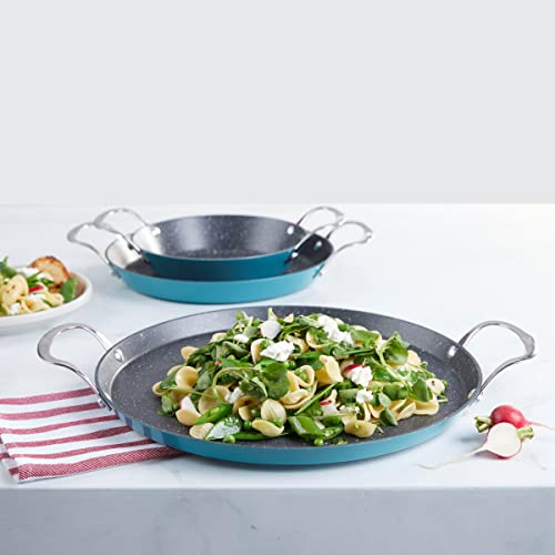 Curtis Stone 3-piece Dura-Pan Nonstick Nesting Skillet Set 772-245 (Renewed)