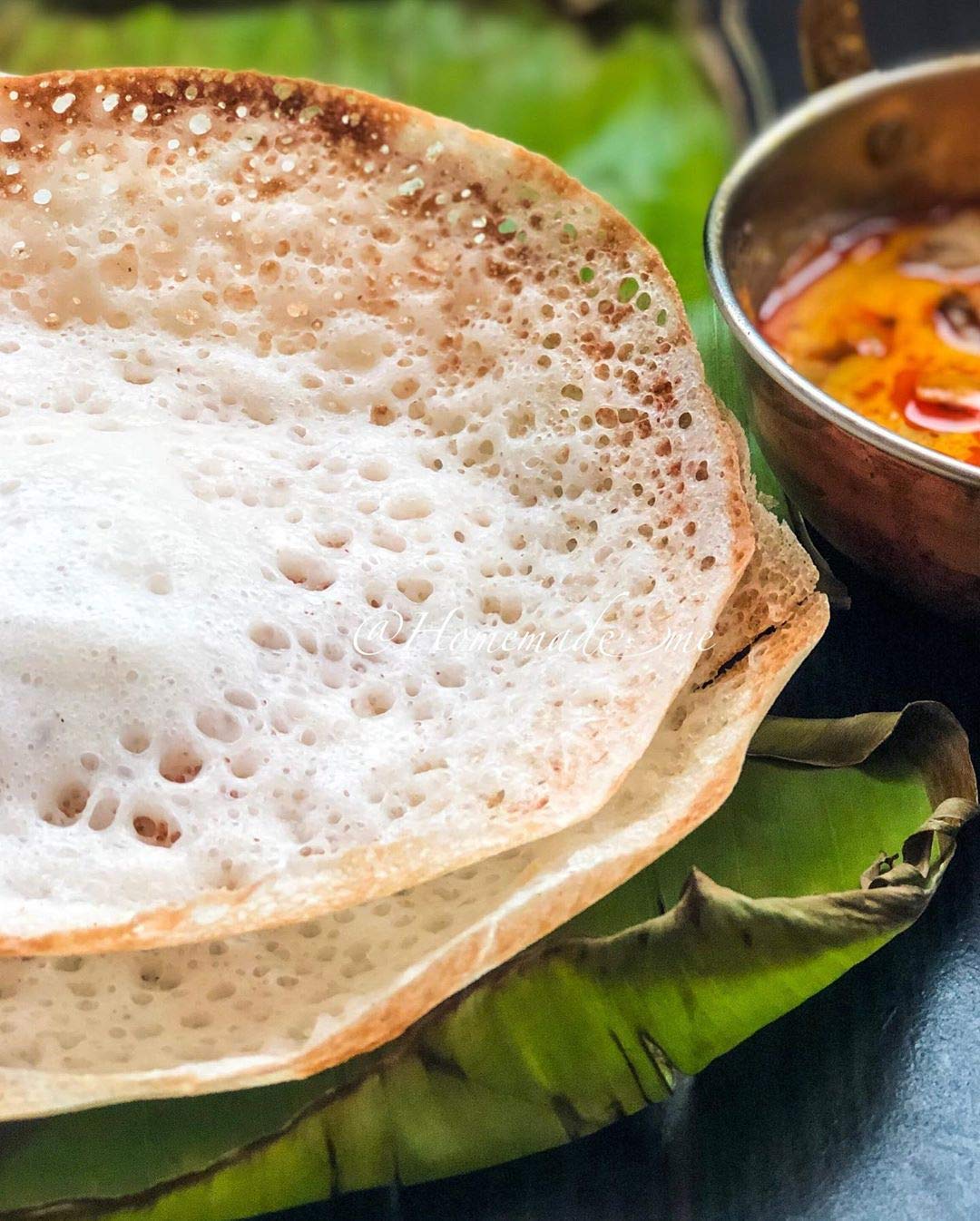 TAZBI Cast Iron Appa Chatti/Appam Pan/Appam Patra/kallu (Ready to Use- Hand Seasoned by Village Ladies Using Oil)- Black