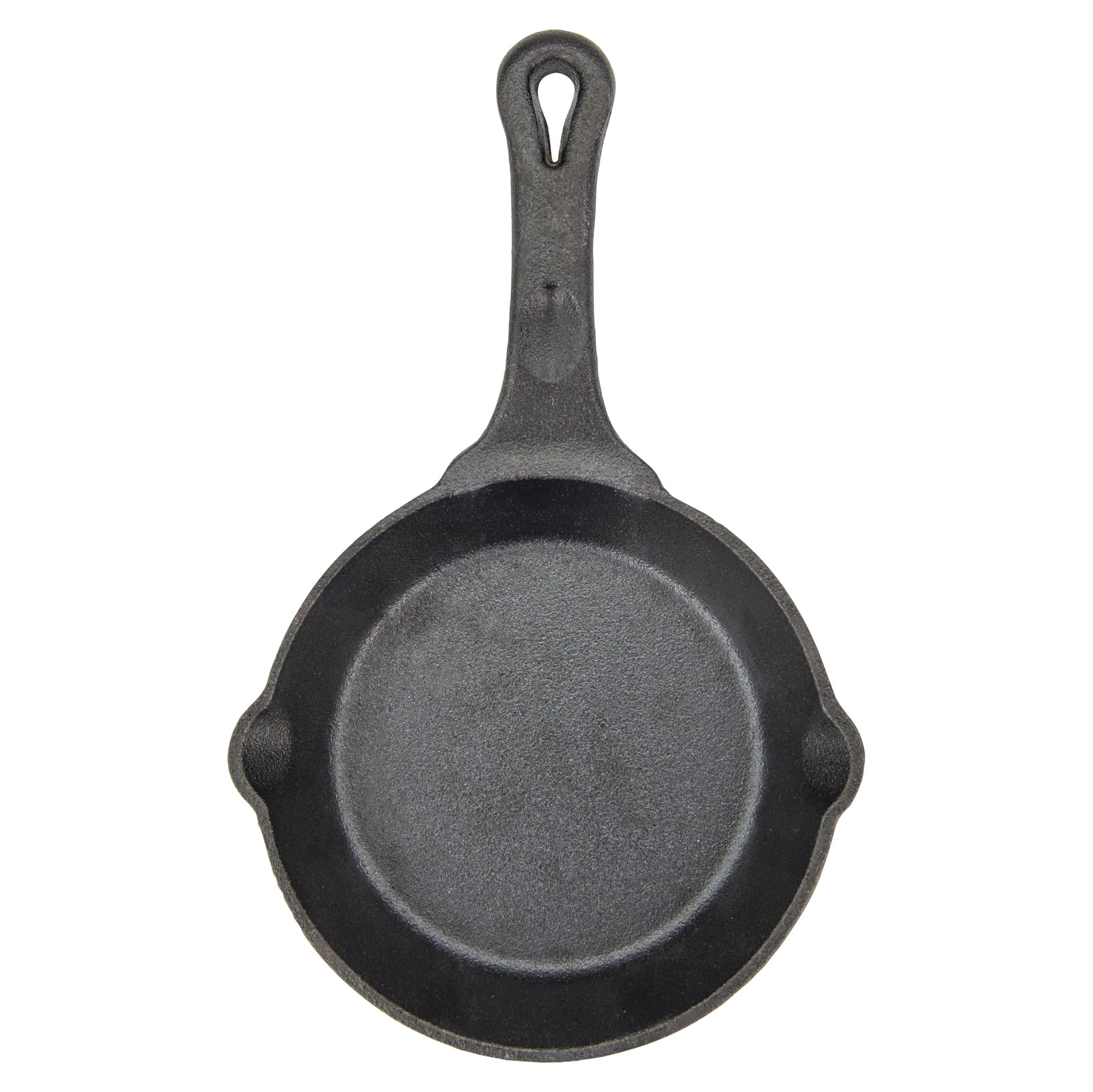 Winco Commercial-Grade Cast Iron Skillet with Handle, 6"