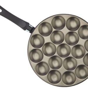 Patisse Pancake Aluminium Pan, Grey Metallic/Black