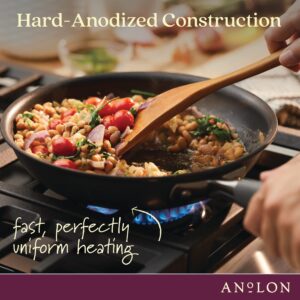 Anolon Advanced Home Hard Anodized Nonstick Frying Pan/Skillet, 12.75 Inch, Moonstone