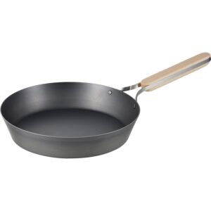 wahei freiz enzo en-010 tsubamesanjo iron frying pan, 10.2 inches (26 cm), made in japan, induction and gas compatible