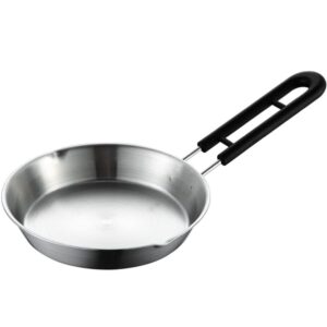 hemoton stainless steel pan sandwich maker induction frying pan stainless steel frying pan nonstick frying pan stainless skillet kitchen cooking pan sandwich toaster press english muffins