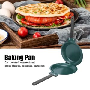 Zerodis Baking Pan, Folding Frying Pan Steel Double-Sided Flip Frying Pan Non-Stick Pancake Maker for Gas Stove, Induction Cooker