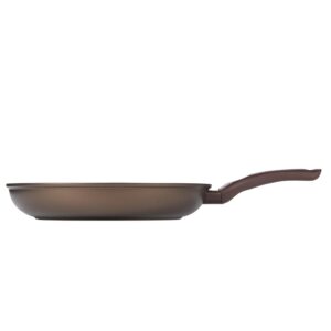 Mopita AMRP28MO101 Ambra Induction Forged Aluminum Frypan with Wood Effect Handle, 28 x 5.5 cm, Aluminium, Black