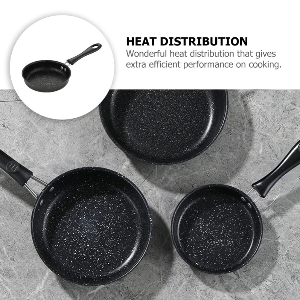 Luxshiny Egg Pans Nonstick Cast Iron Skillets Cast Iron Skillets Cast Iron Skillets Nonstick Frying Pan Omelette Pan Granite Frying Pan Skillet With Stay-Cool Handles (12cm) Pot