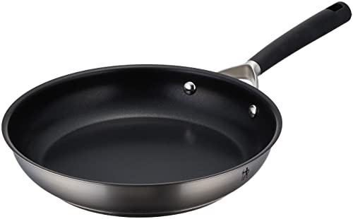 Henckels 40589-260 HI Style Basic Frying Pan, 10.2 inches (26 cm), Stainless Steel, Fluorine Coating, Induction Compatible