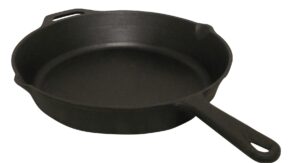 king kooker cifp12s pre-seasoned cast iron skillet, 12-inch , black