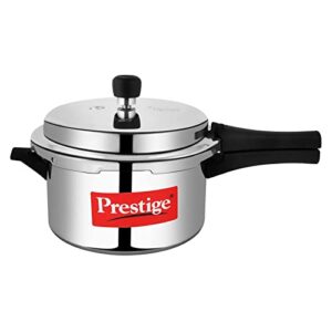 prestige prp3 pressure cooker, 3 liter, silver, aluminum