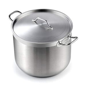 cooks standard 02616 professional grade lid 30 quart stainless steel stockpot, silver