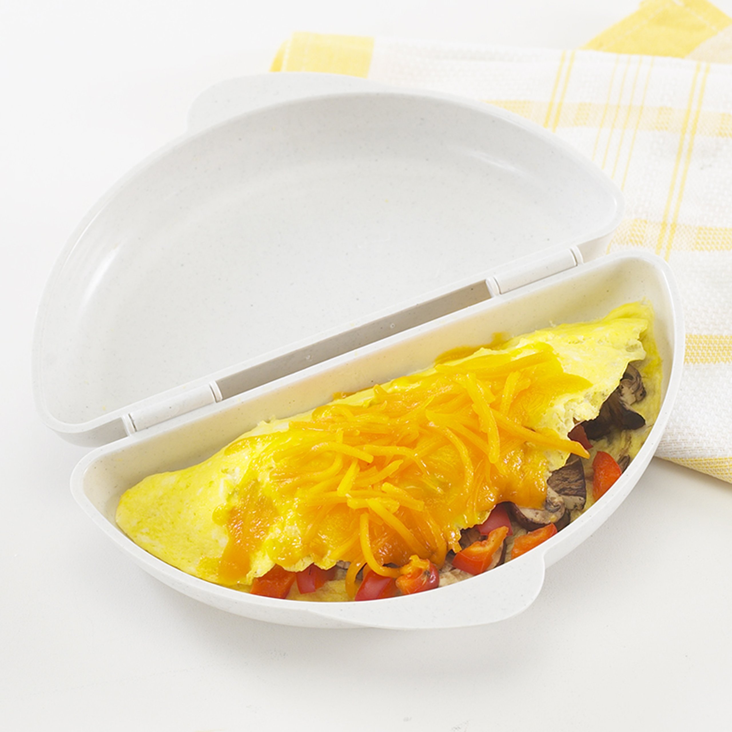 Nordic Ware Microwave Omelet Pan, 8.4 Inch, White