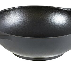 Lodge Manufacturing Company L9MW Mini Wok Cast Iron, 9", Black