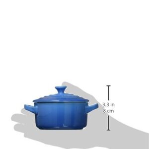 Le Creuset Stoneware Mini Round Cocotte, 8 oz., Marseille