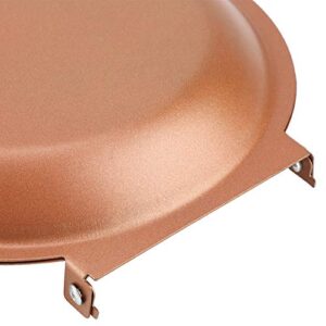 Myasrelae Pancake Maker, Dishwasher Safe Specialty Anthracite Nonstick Copper Double Pan Omelette Pan Flip Pan for Home Kitchen (Brown)