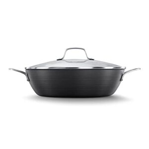 calphalon classic hard-anodized nonstick cookware, 12-inch cooking pan with lid