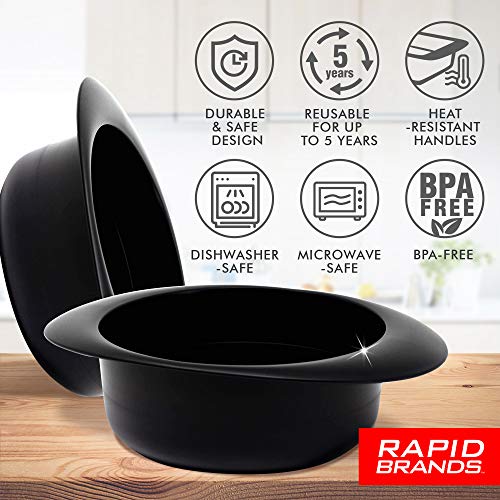 Rapid Oatmeal Cooker | Microwave Instant or Old-Fashioned Oats in 2 Minutes | Perfect for Dorm, Small Kitchen, or Office | Dishwasher-Safe, Microwaveable, & BPA-Free